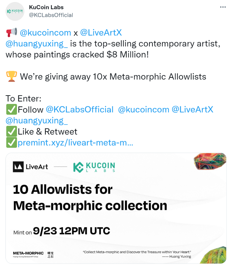 大佬纷纷站台，盘点 LiveArt Meta-morphic NFT 背后的资源 - 深潮TechFlow