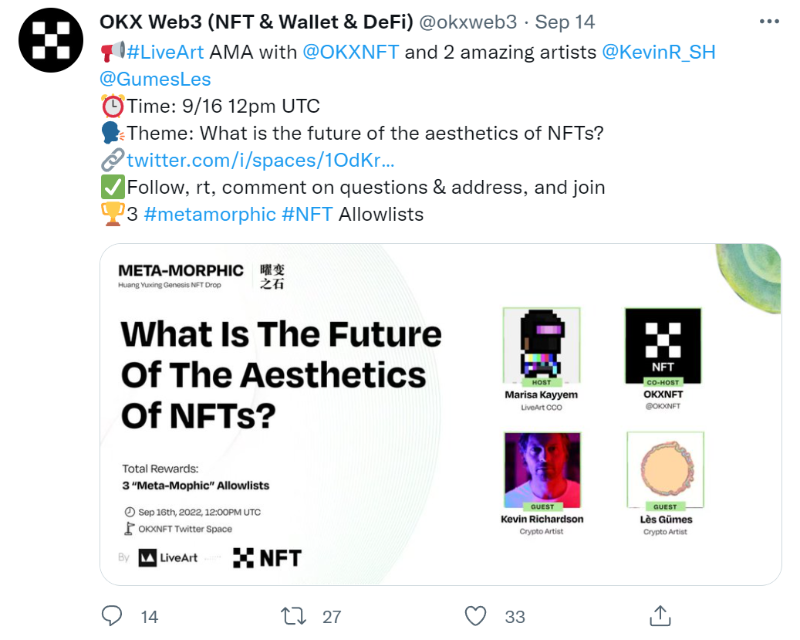 大佬纷纷站台，盘点 LiveArt Meta-morphic NFT 背后的资源 - 深潮TechFlow