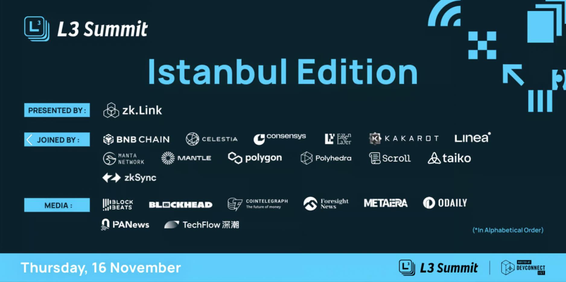 L3 Summit: Istanbul Edition | 区块链活动-区块链热点活动-区块链深度文章-区块链事件盘点-区块链行业年度总结和 ...