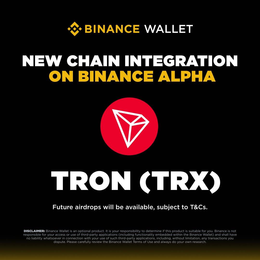 波场TRON生态新升级：NFT、PePe、SUNDOG登陆Binance Alpha，无缝接入Binance钱包激活生态循环 - 深潮TechFlow