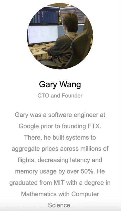 FTX被盗迷踪：神秘的CTO Gary Wang是谁？ - 深潮TechFlow